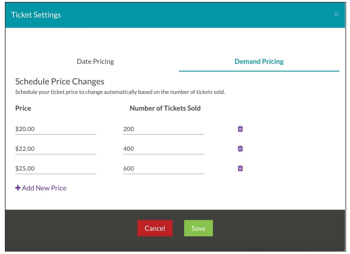 Creating a Demand-based Dynamic Pricing Plan - EventSprout